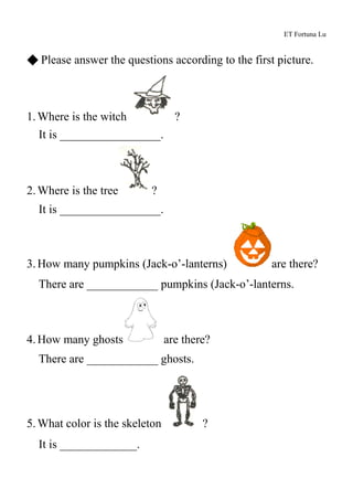 Halloween worksheet | PDF