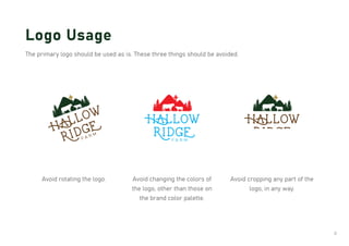 Hallow Ridge Farm Brand Guide | PDF | Land and Farms | Real Estate