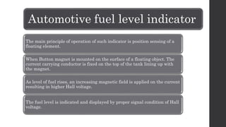Hall sensors/working of hall sensors /hall effet , | PPTX