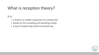 Hall's Reception theory | PPTX