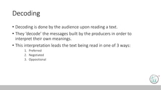 Hall's Reception theory | PPTX