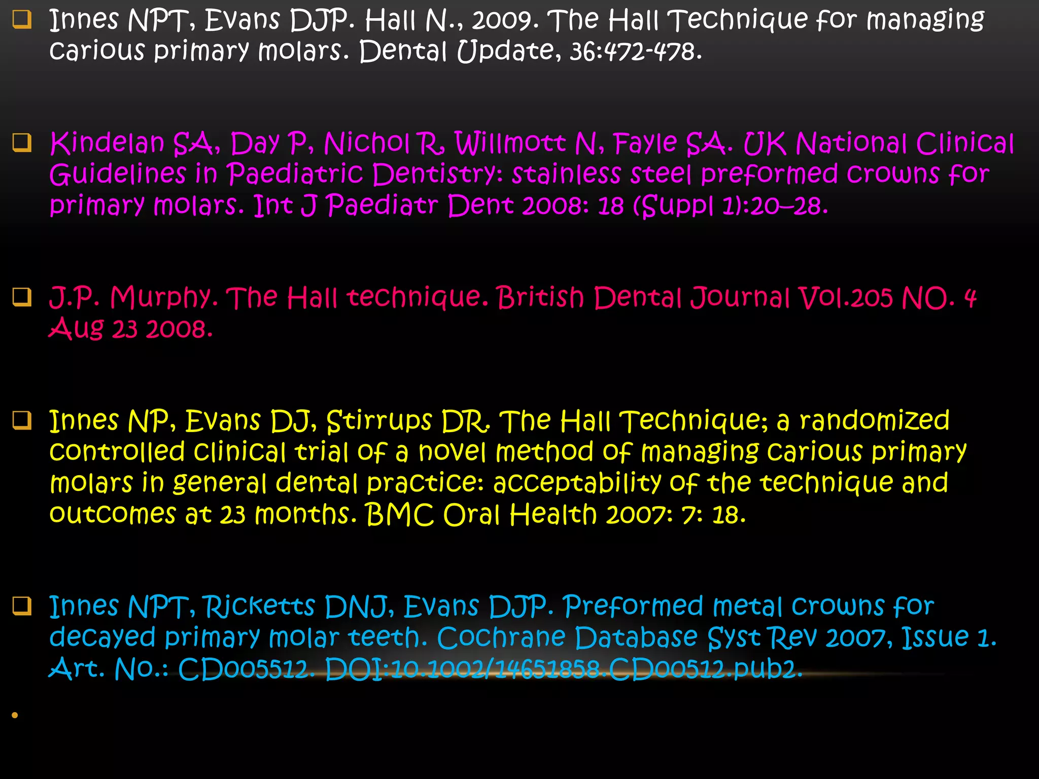 Hall technique | PPTX