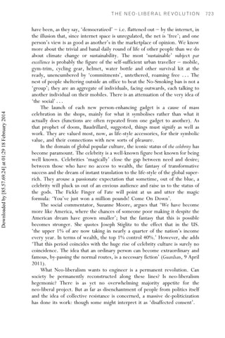 Hall, The neoliberal revolution | PDF