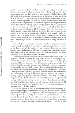 Hall, The neoliberal revolution | PDF