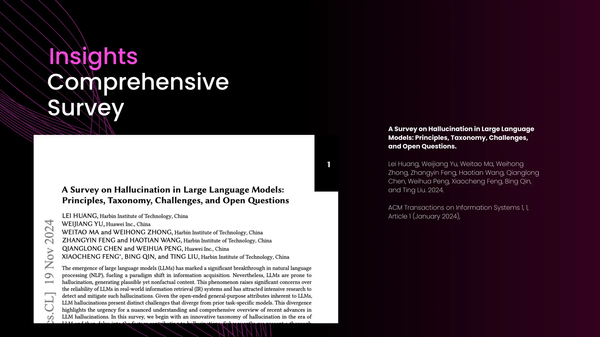 Hallucination in Large Language Models Principles, Taxonomy, Challenges ...