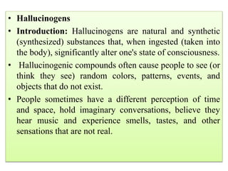 Hallucinogens | PPTX
