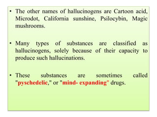 Hallucinogens | PPTX