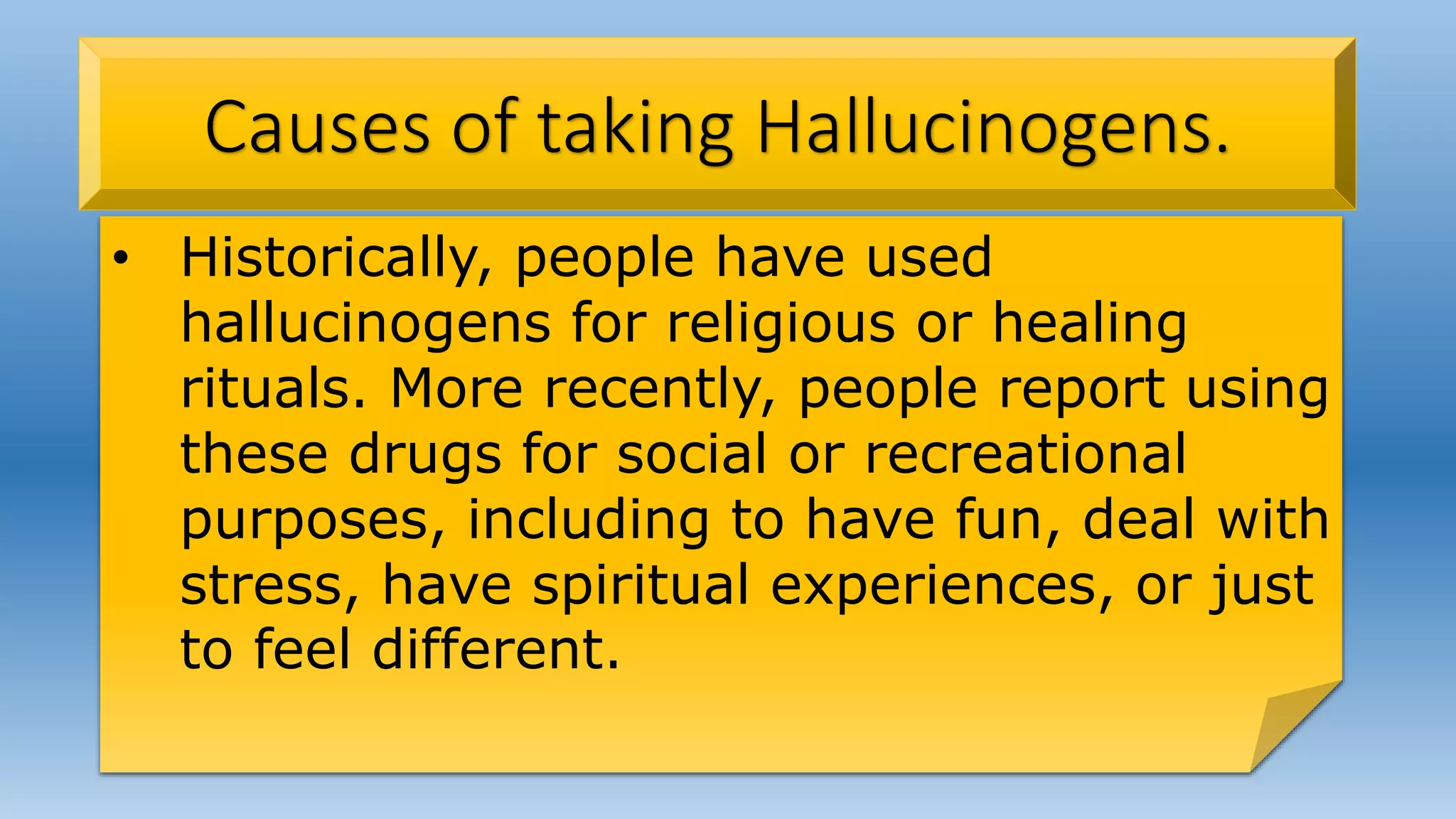 Hallucinogenic drugs | PPTX