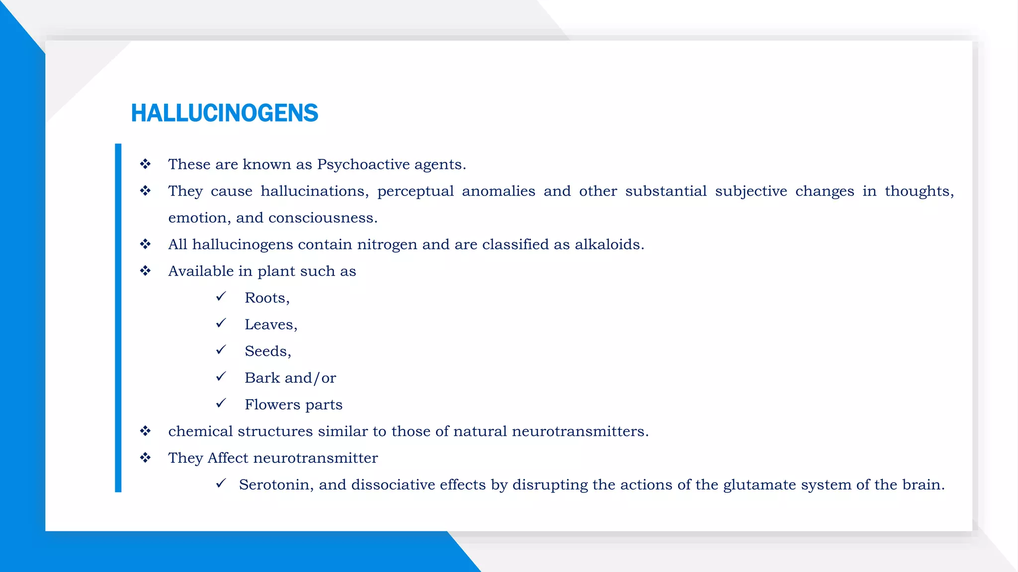 Hallucinogens, teratogens, natural allergens | PPTX