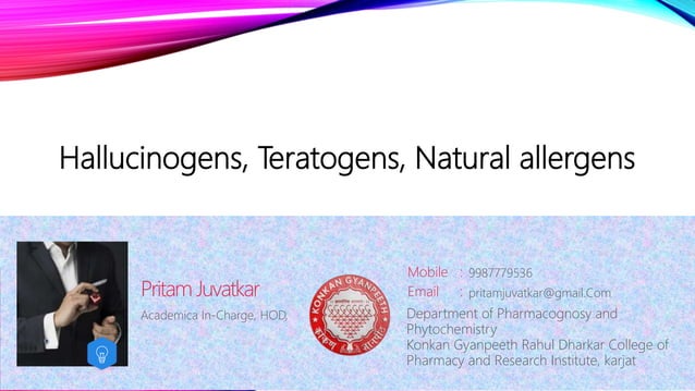 Hallucinogens, teratogens, natural allergens | PPTX | Pregnancy | Reproductive Health