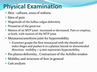 Hallux valgus UG lecture | PPTX