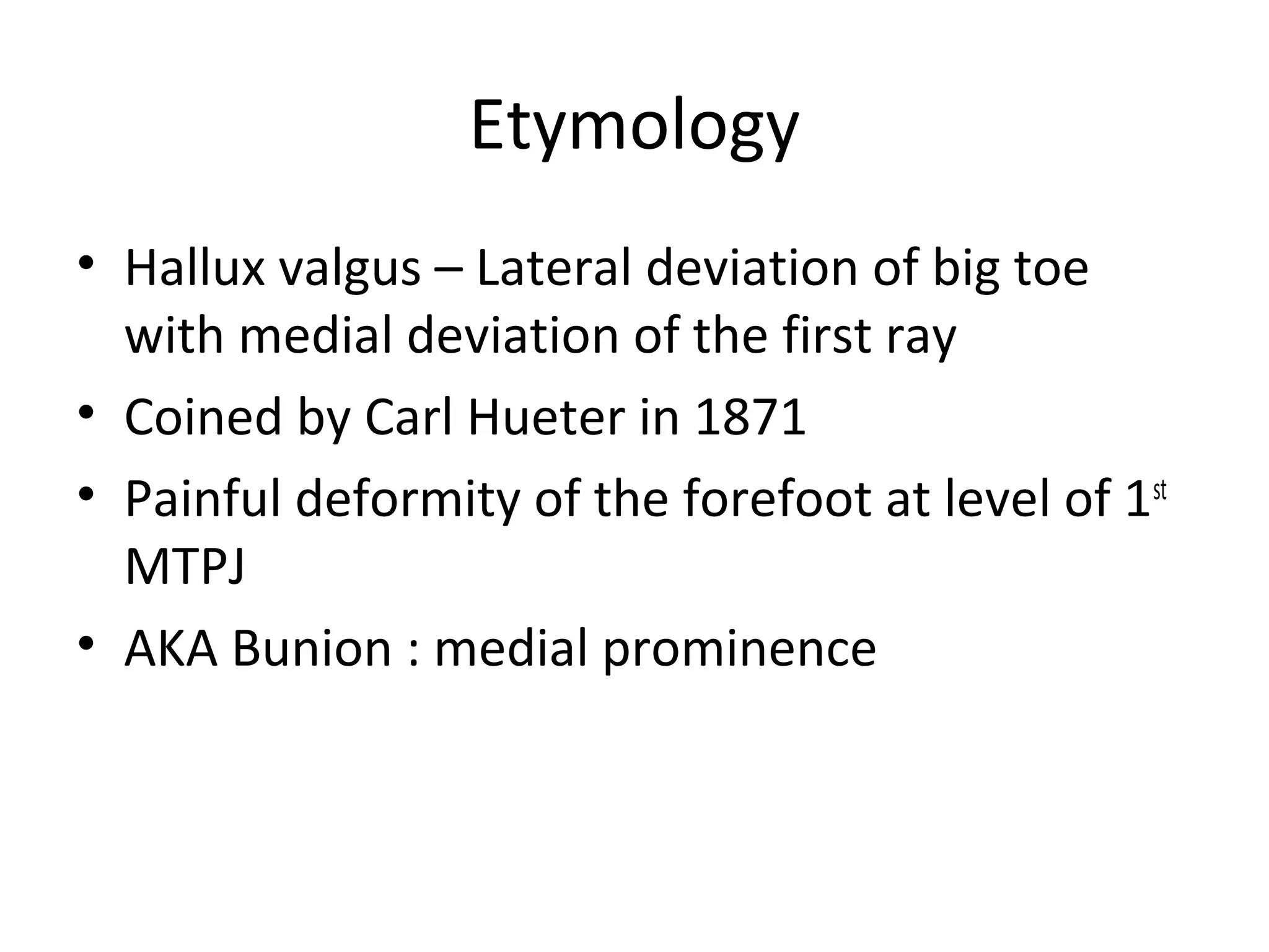 Hallux valgus - Derek Park | PPT