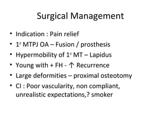 Hallux valgus - Derek Park | PPT