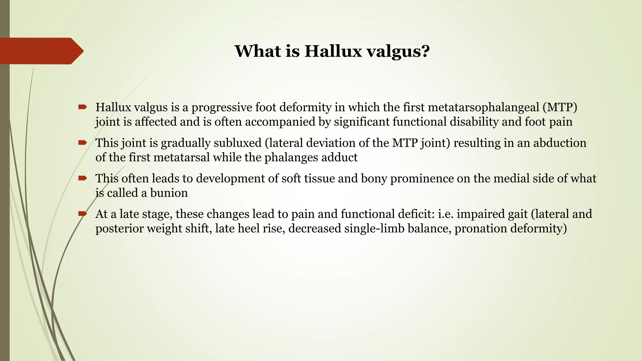 Hallux valgus Deformity | PPTX