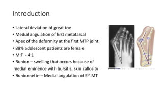 Principles of Management of Hallux Valgus | PPTX