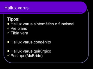 Hallux varus congénito | PPT