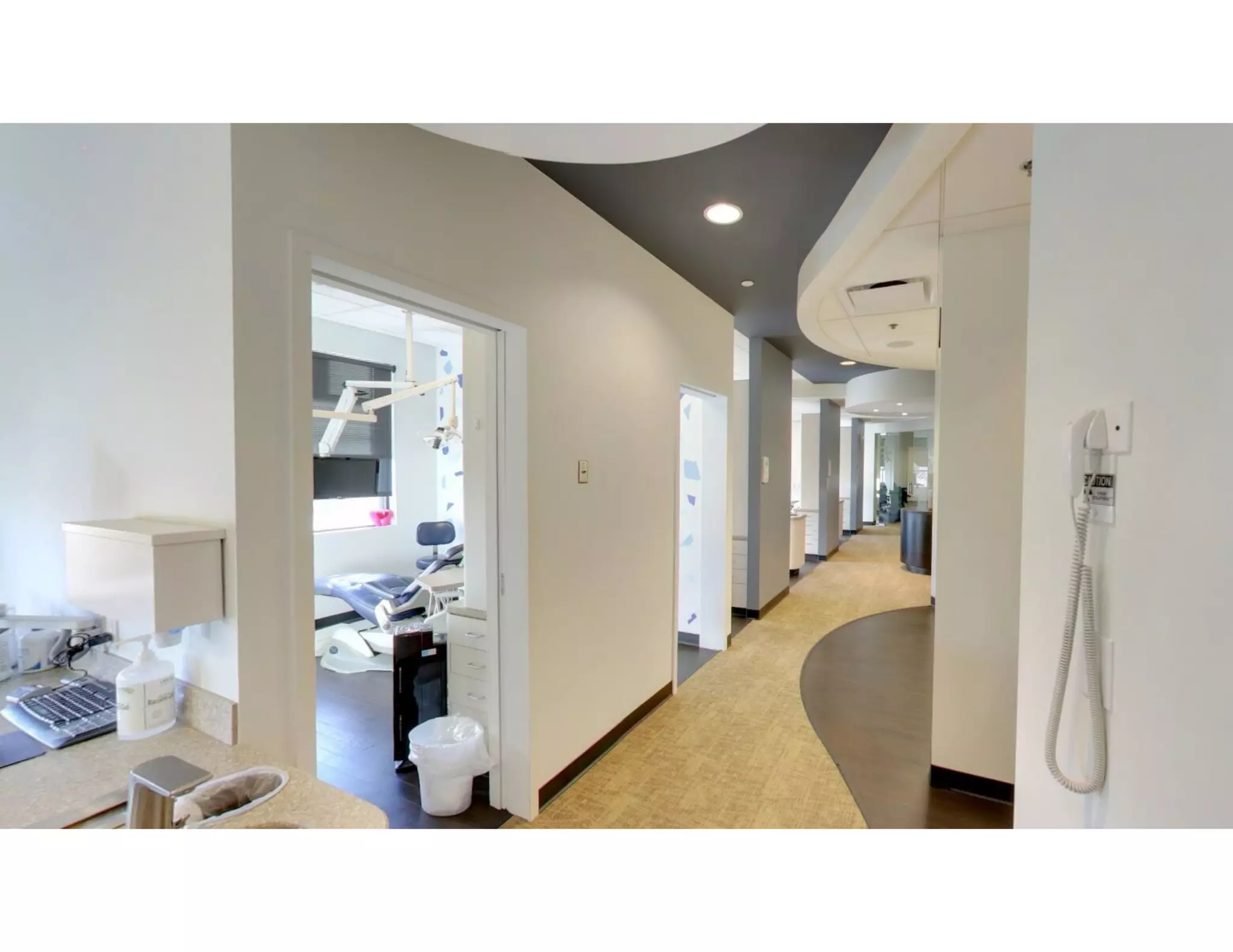 Hallway and operatories at Rock Pediatric Dentistry Boulder.pdf
