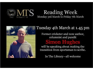 Spring Term Reading Week | PPTX | Education