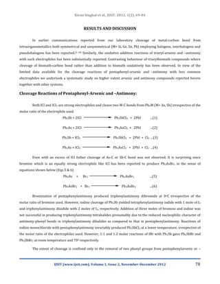 HALO AND PSEUDOHALO-DEMETALLATION IN TETRA AND PENTAORGANOMETAL AND ...