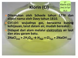 Halogen flourin&klorin-peatty | PPT