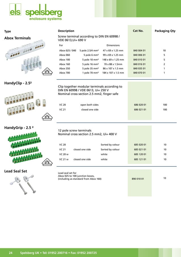 Halogen-Free Junction Boxes & Enclosures IP65, 1.5-240sqmm | PDF