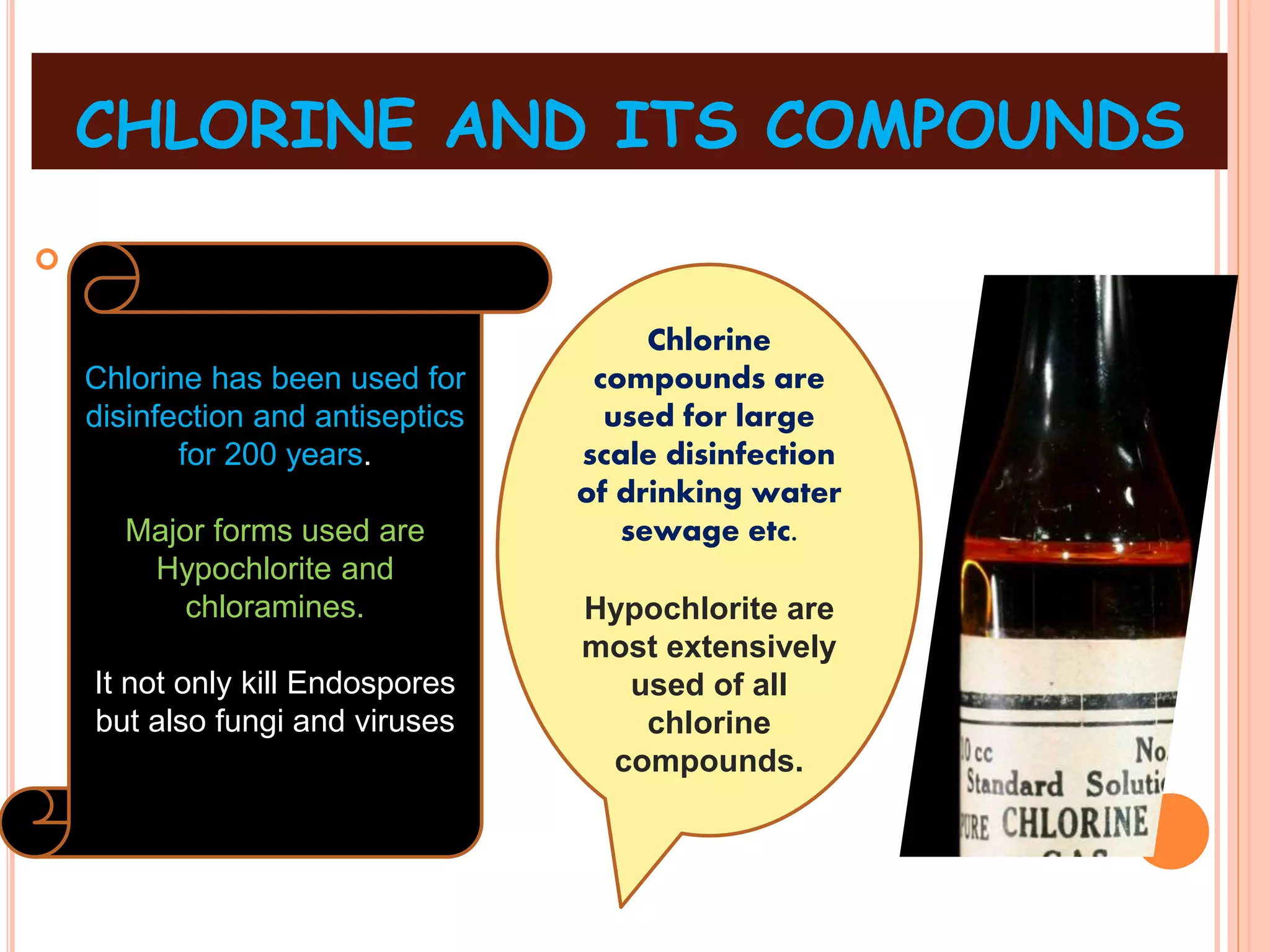 Halogen as disinfectant | PPTX