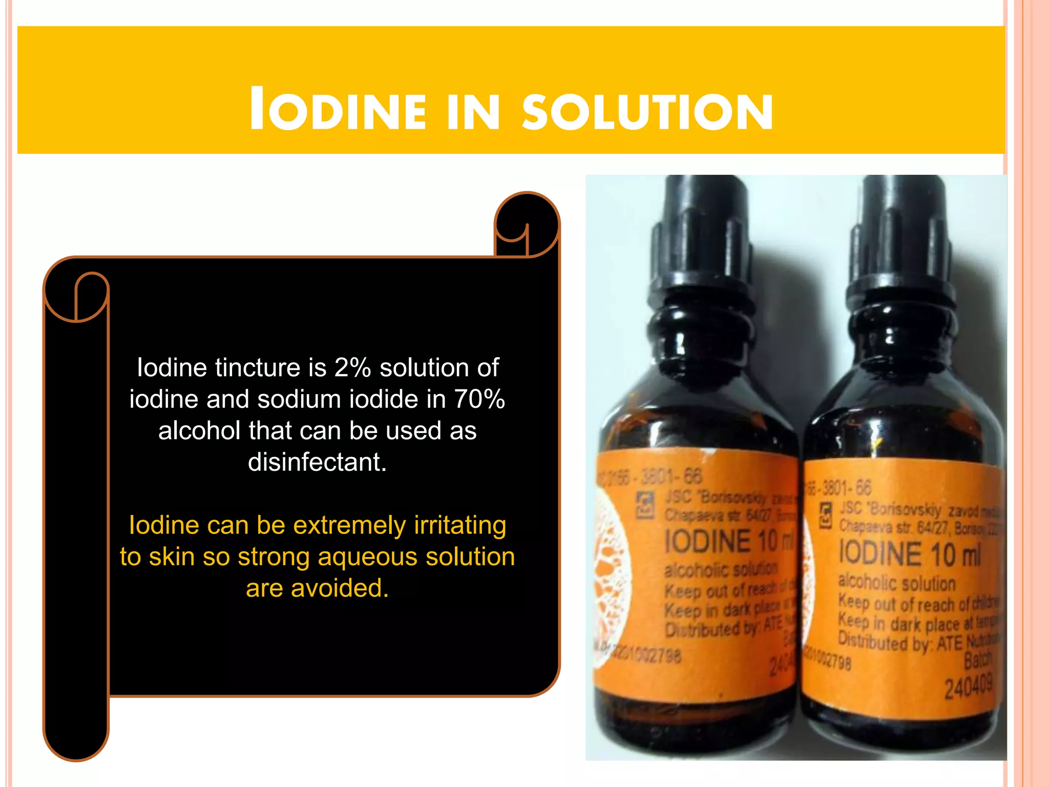 Halogen as disinfectant | PPTX