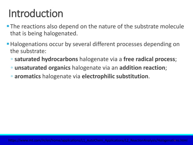 Halogenation process of chemical process industries | PPTX | Pharmaceutical Drugs | Medical Health