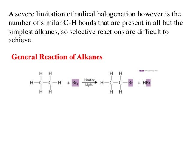 Halogenation of alkanes | PPTX
