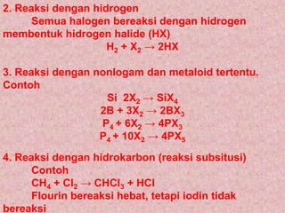 Halogen dan gas mulia | PPTX