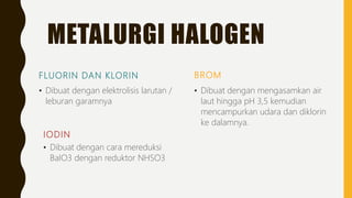Kimia Unsur Halogen | PPT