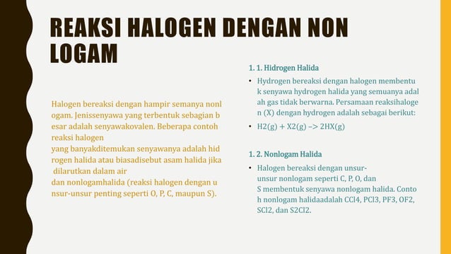 Kimia Unsur Halogen | PPT