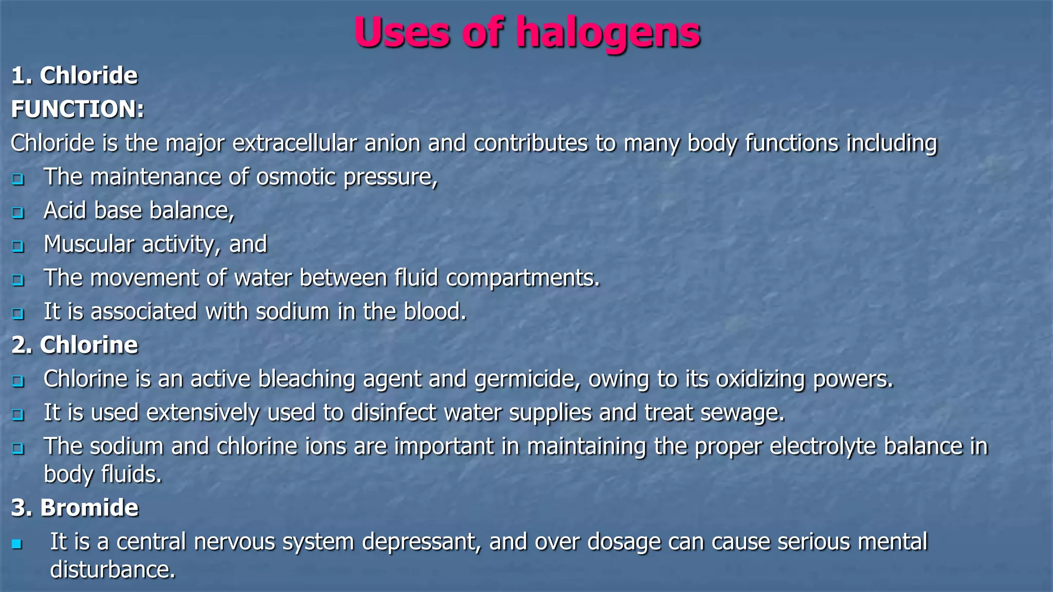 Chemistry of Halogen Compounds MANIK | PPTX