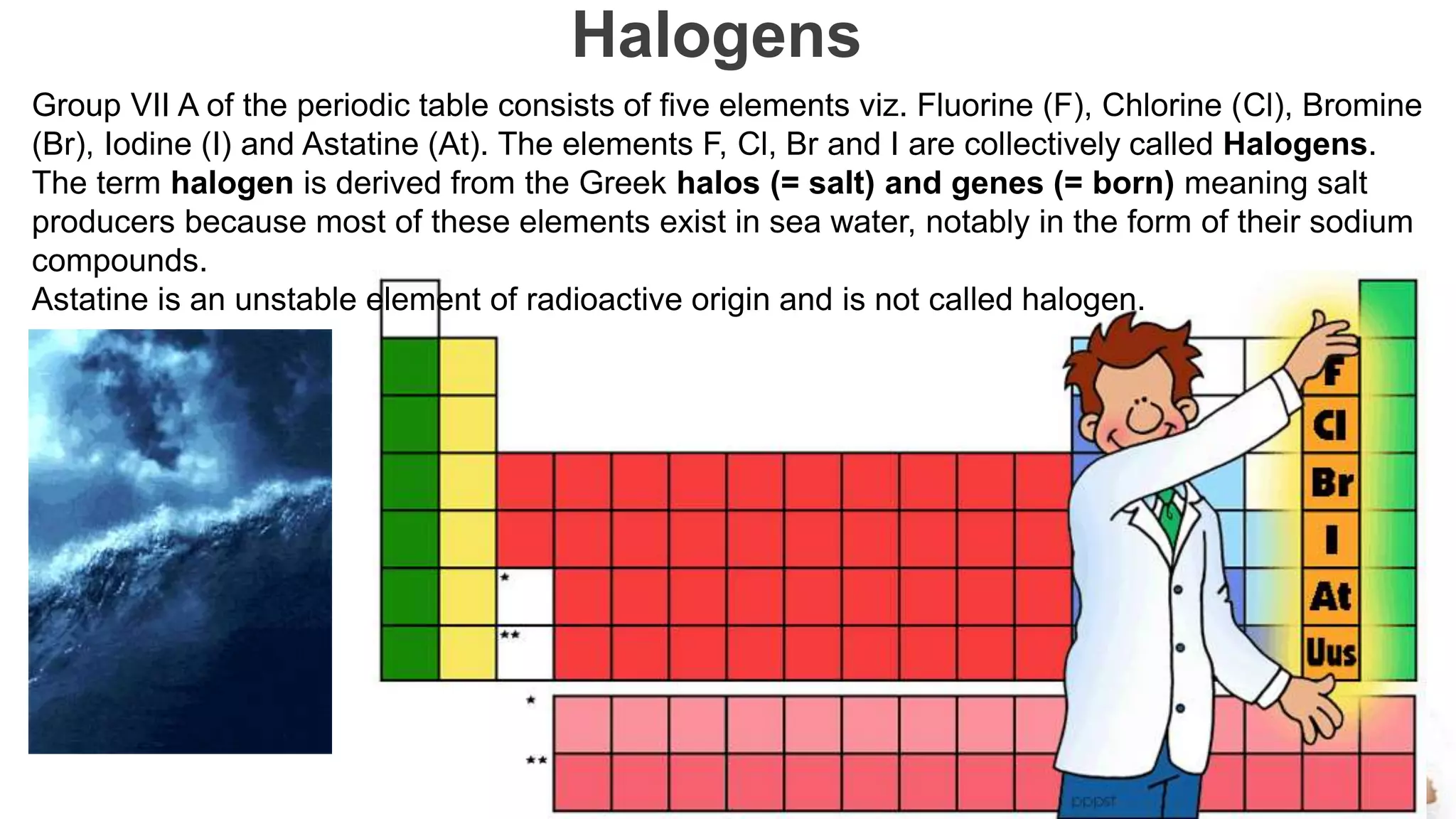 Chemistry of Halogen Compounds MANIK | PPTX