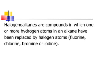 Halogenoalkane lesson | PPT