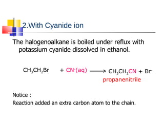 Halogenoalkane lesson | PPT