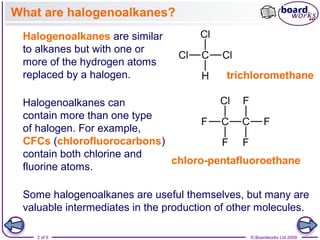 Halogenoalkanes part 1 nomenclature | PPT
