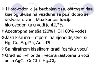 HALOGENOVODONIČNE KISELINE | PPT