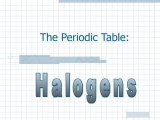 Halogens and Noble gases | PPT