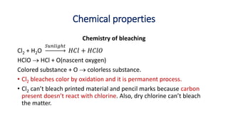 Halogens class 11 chemistry note by Bimochan | PDF