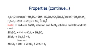Halogens class 11 chemistry note by Bimochan | PDF