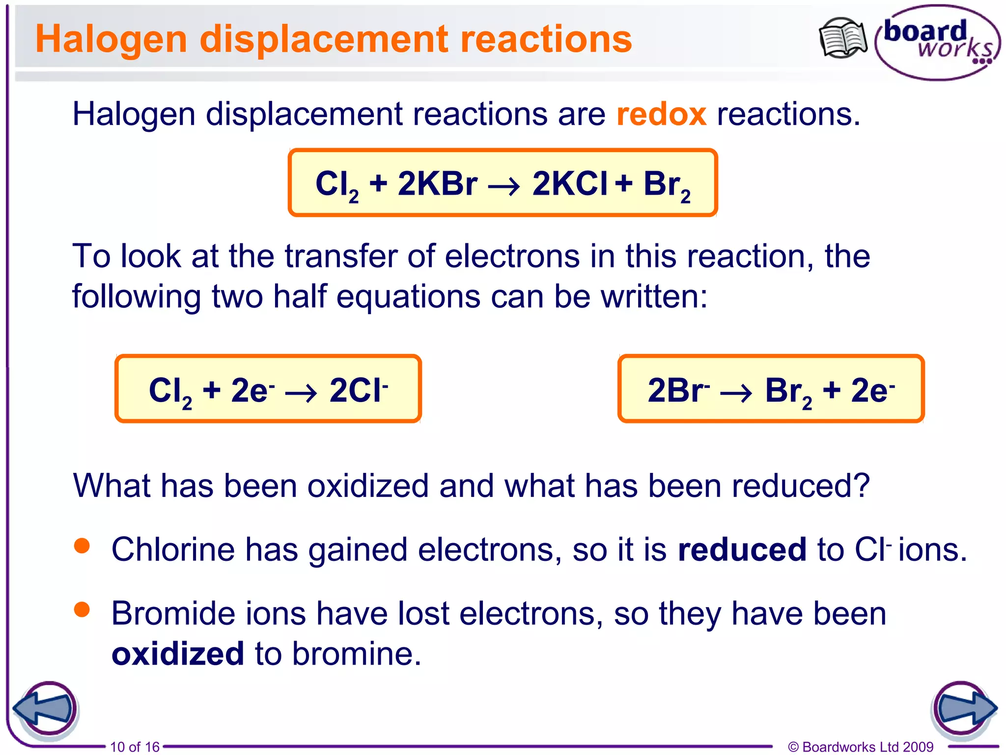 Halogens part 2 chemical properties | PPT