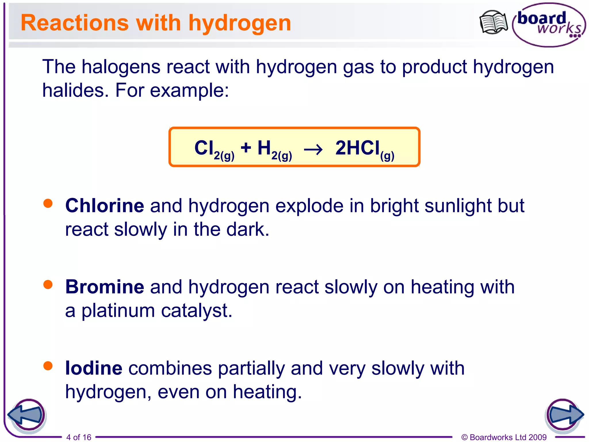 Halogens part 2 chemical properties | PPT