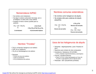 Halogenuros de alquilo sust elim | PDF