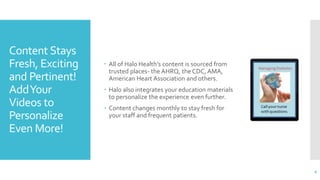 Halo Health Patient Education App | PPT
