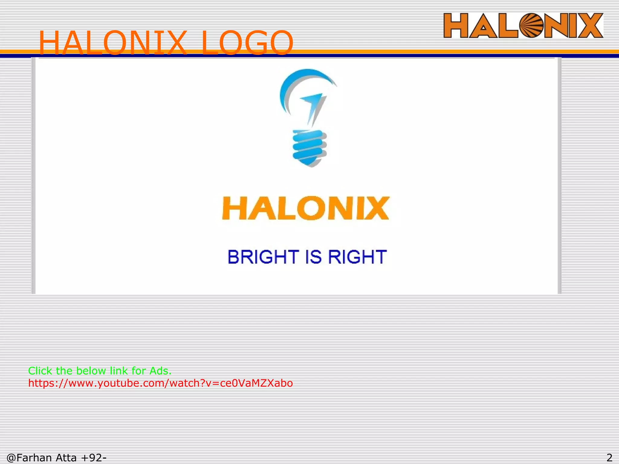 Halonix ads presentation | PPT
