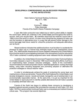 Developing a Comprehensive Halon Recovery Program in the United States ...