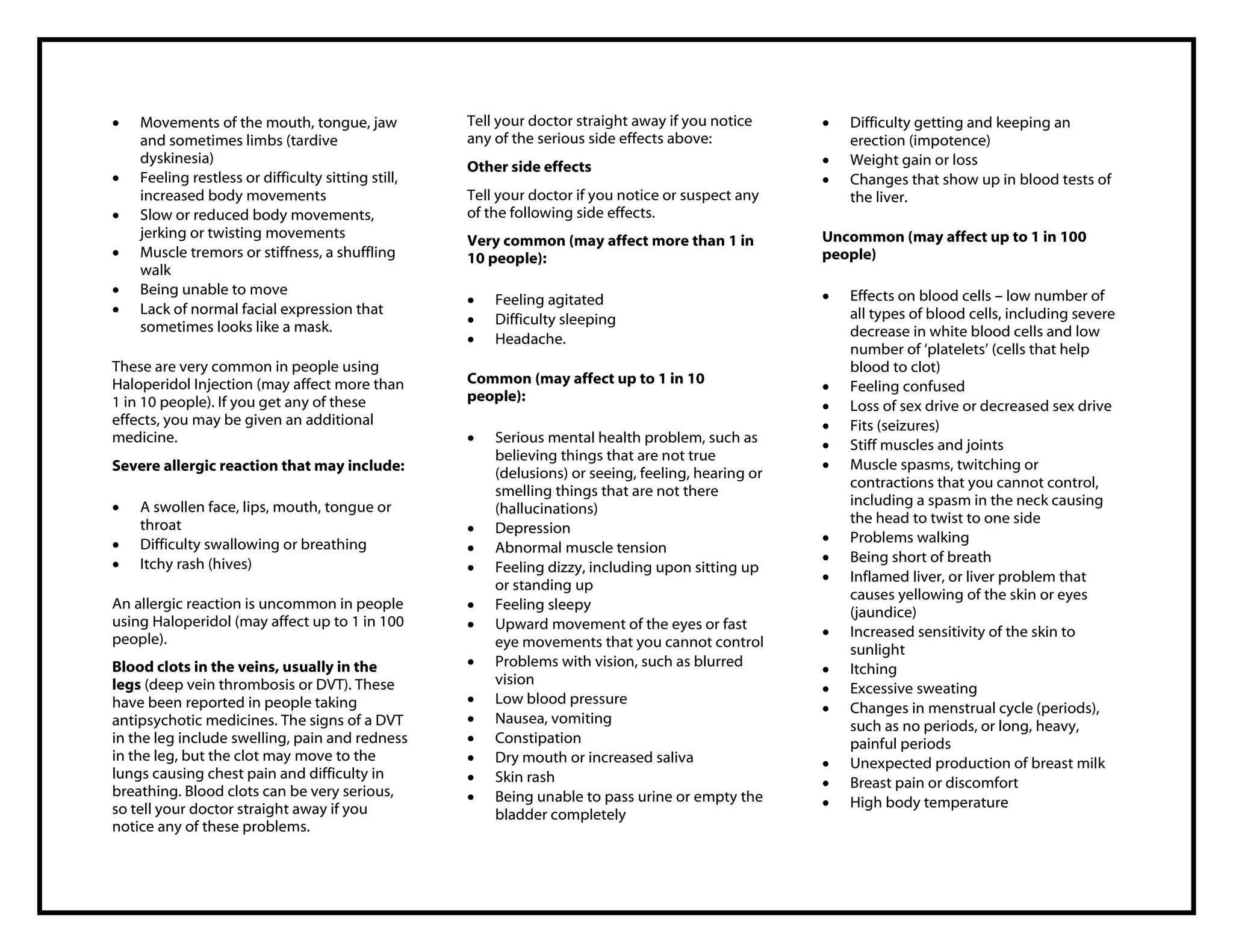 Haloperidol 5mg per ml solution for injection pil, taj pharmaceuticals ...