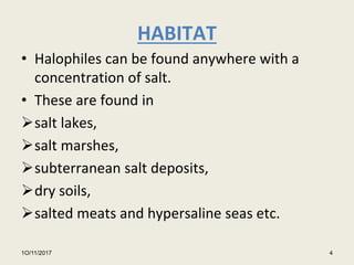 Halophiles by narayan_singh_rajpoot | PPT
