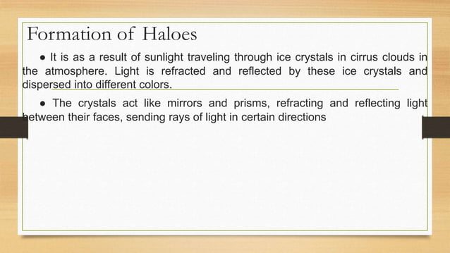 Halo, Sundogs, Types of Rainbows Presentaion.pptx